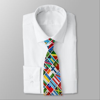World Flags Tie | Zazzle
