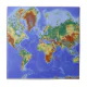World Geographic International Map Ceramic Tile | Zazzle