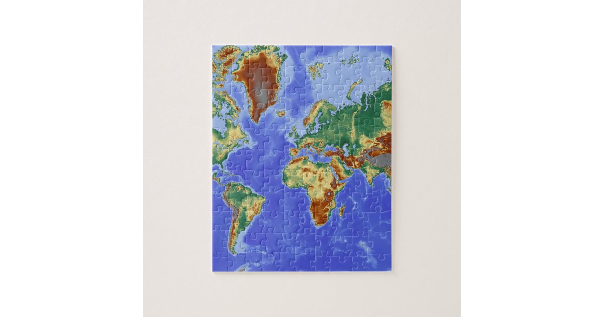 World Geographic International Map Jigsaw Puzzle | Zazzle