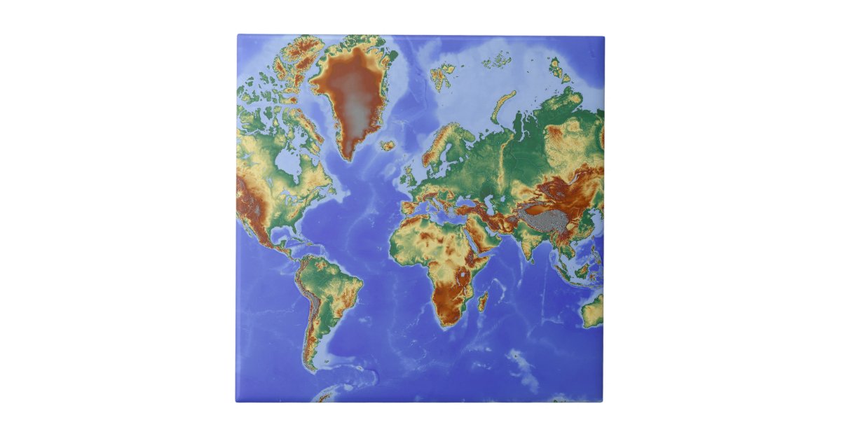 World Geographic International Map Tile | Zazzle