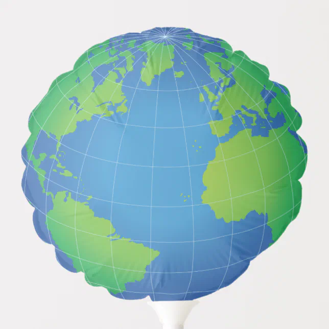 World Globe Map Balloon | Zazzle