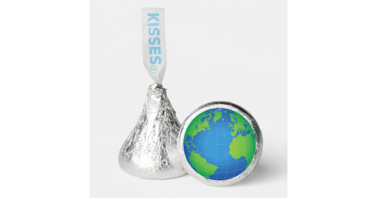 World Globe Map Hershey®'s Kisses® | Zazzle