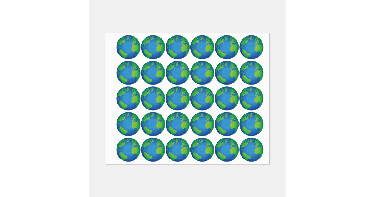 World Globe Map Labels | Zazzle