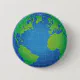 World Globe Map Pinback Button | Zazzle