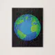 World Globe Map Starry Sky Jigsaw Puzzle | Zazzle