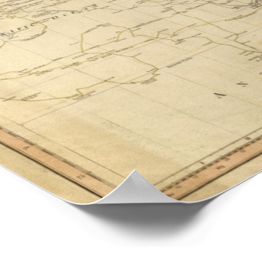 World Hand Colored map Poster | Zazzle