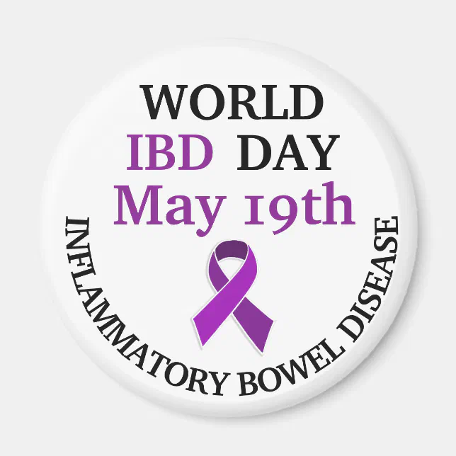 World IBD Day Awareness Ribbon Magnet | Zazzle