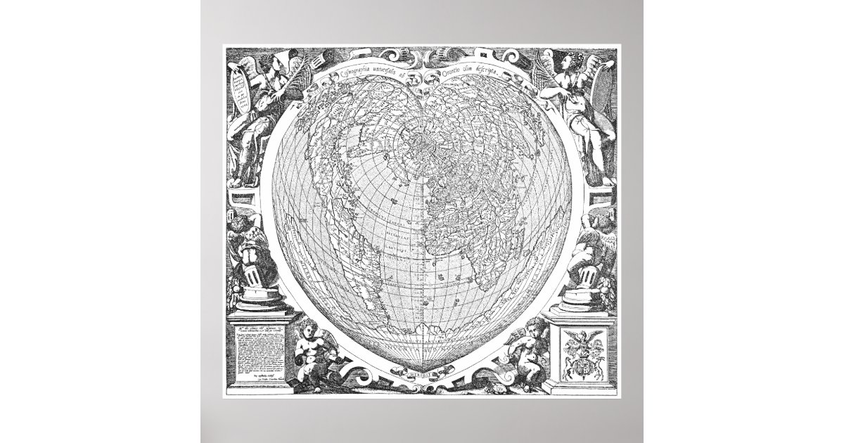 World Map 1566 Poster | Zazzle