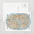 WORLD MAP 2ND CENTURY POSTCARD | Zazzle