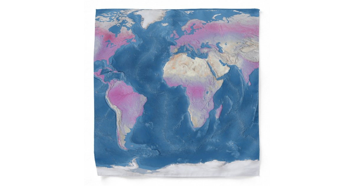 World Map Bandana | Zazzle