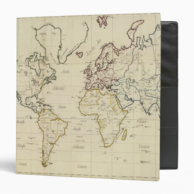 World map binder | Zazzle