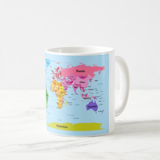 World Map Coffee Mug | Zazzle