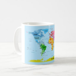 World Map Coffee Mug | Zazzle