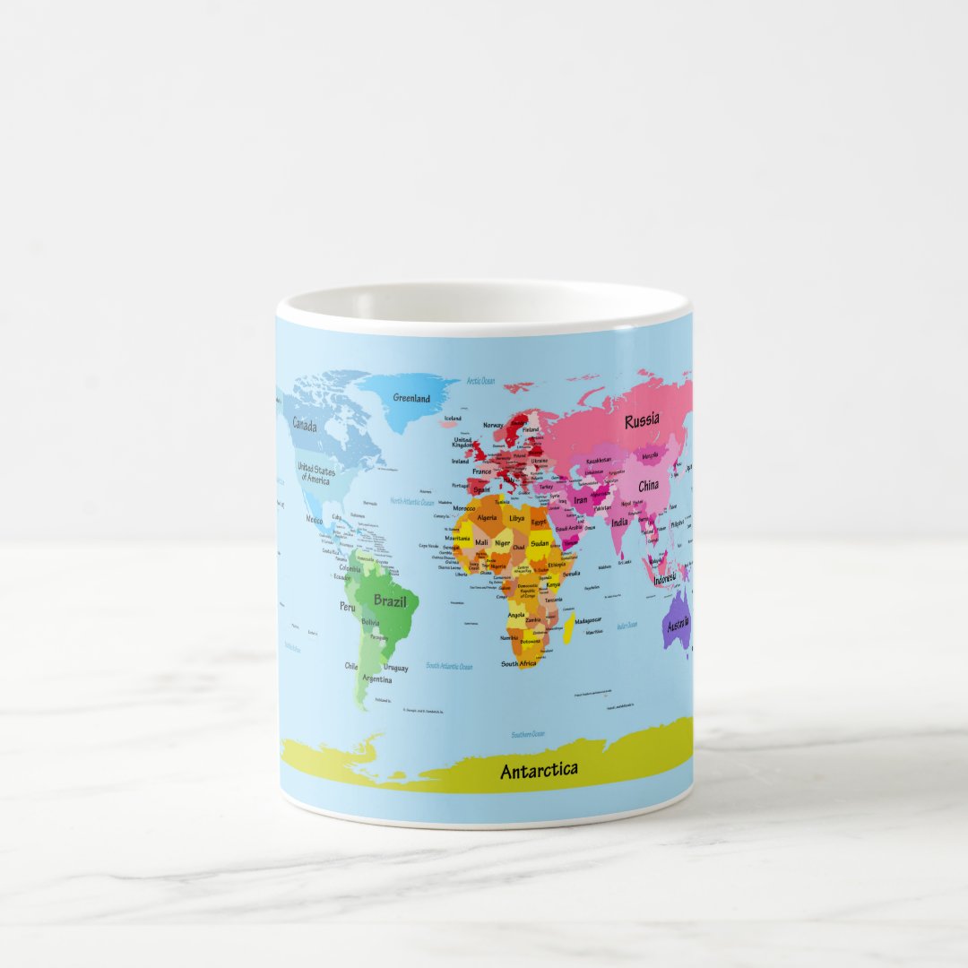 World Map Coffee Mug | Zazzle