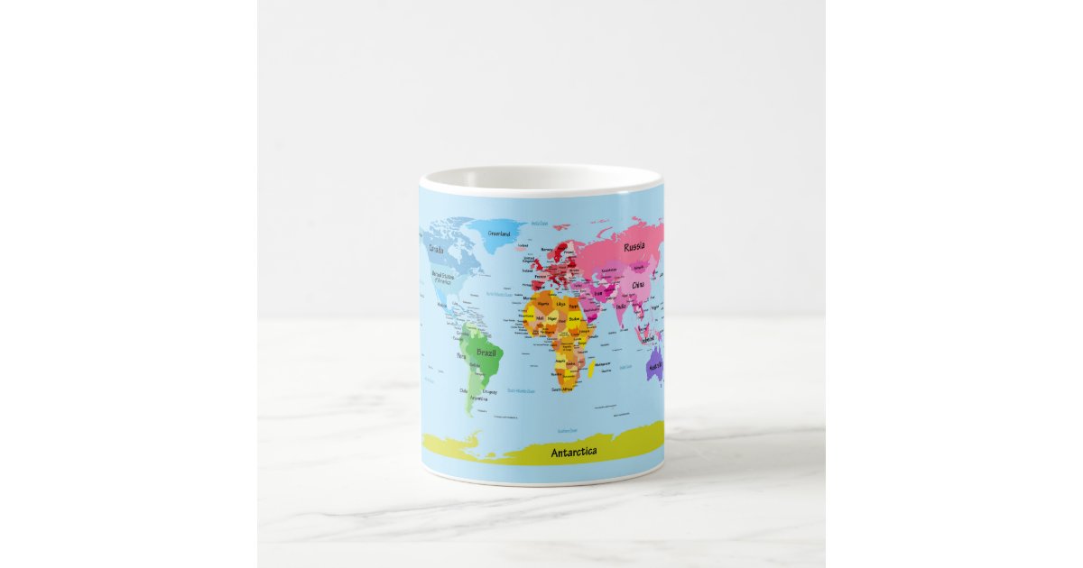 World Map Coffee Mug | Zazzle