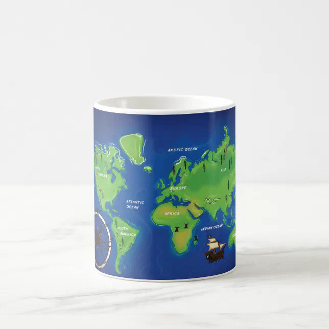 World Map Coffee Mug | Zazzle