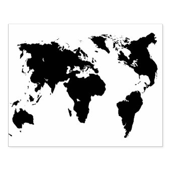 World Map Continent Design Stamp | Zazzle