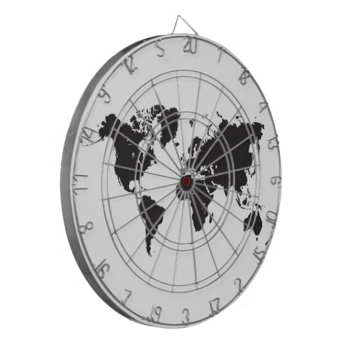 world map dart board | Zazzle