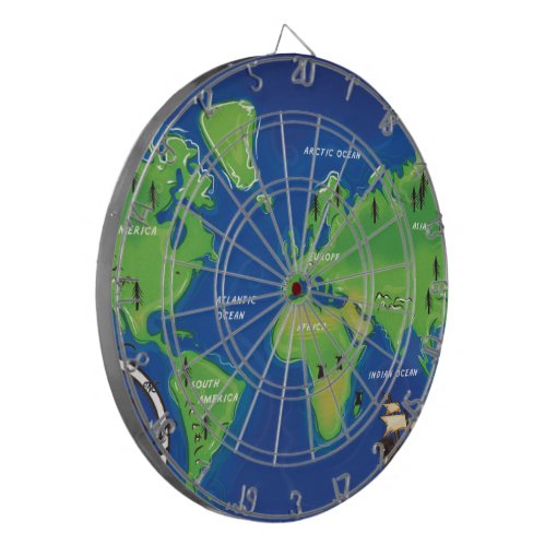 World Map Dart Board | Zazzle