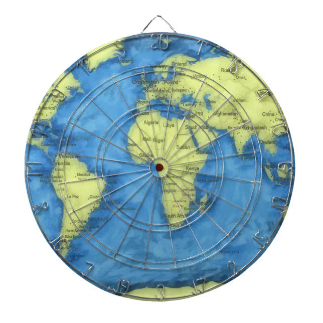 World Map Dart Board | Zazzle