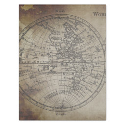 World Map Decoupage Paper | Zazzle