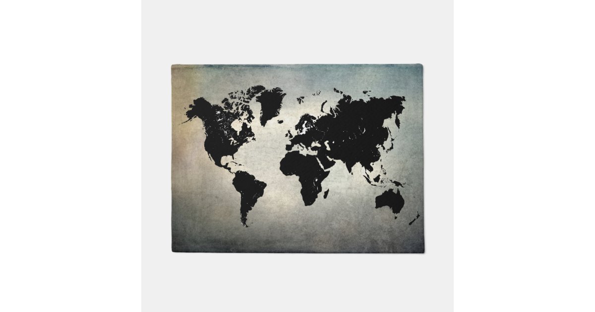 WORLD MAP DOORMAT | Zazzle