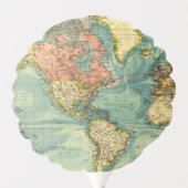 World Map Featuring United States Maps Geography Balloon | Zazzle