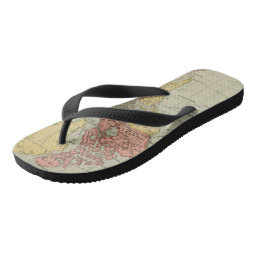 World Map Flip Flops | Zazzle