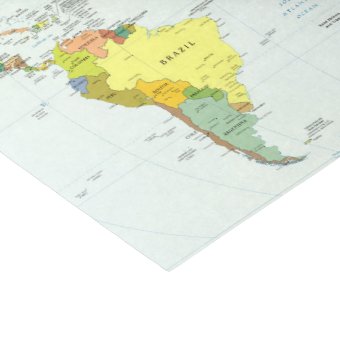 world+map+globe+country+atlas tissue paper | Zazzle