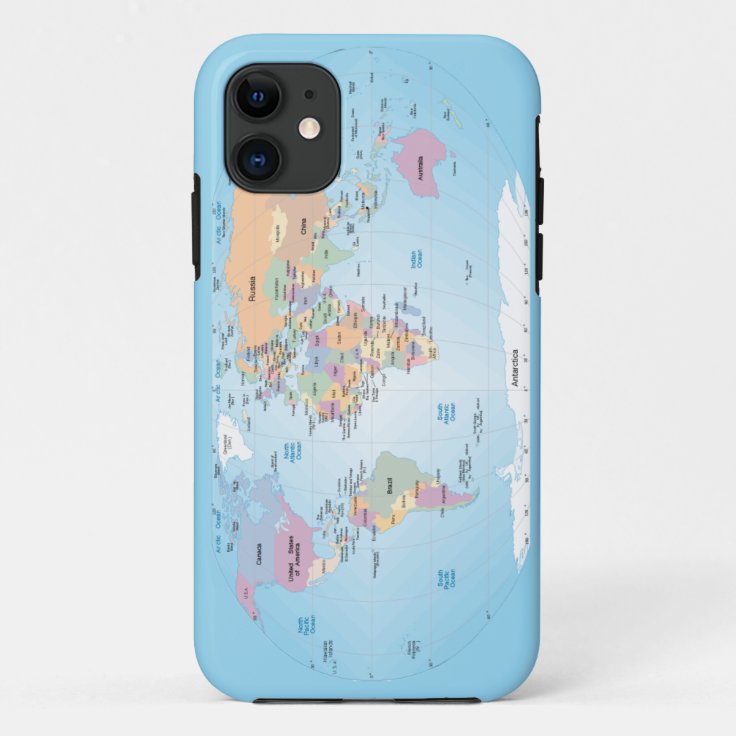 world map iphone case | Zazzle