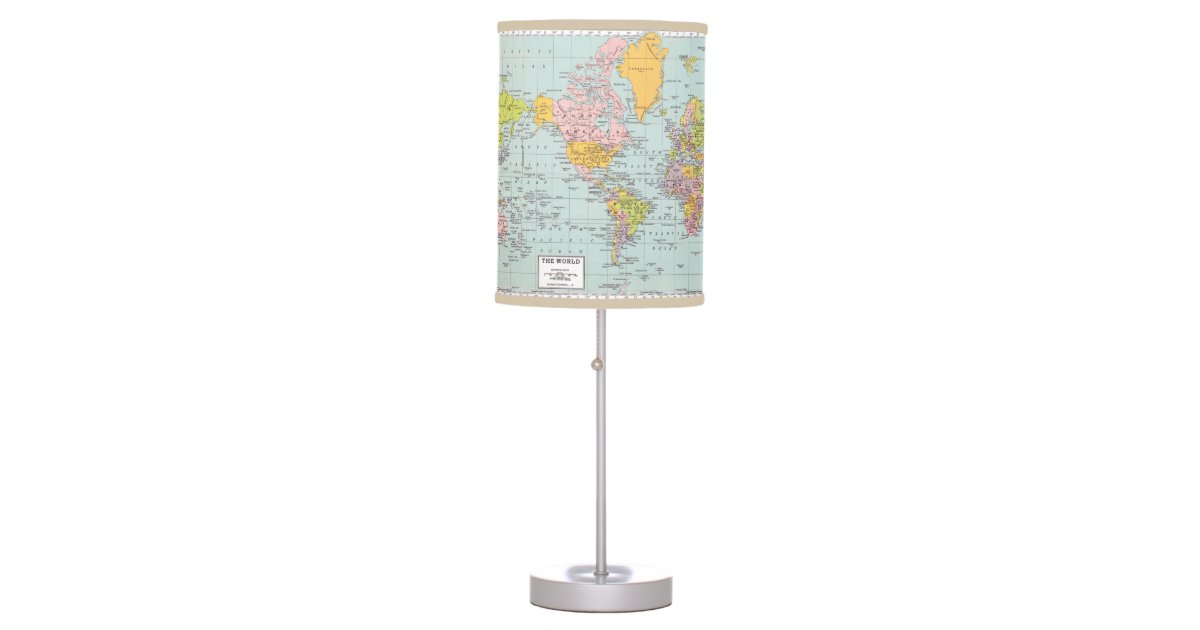 World Map Lamp | Zazzle