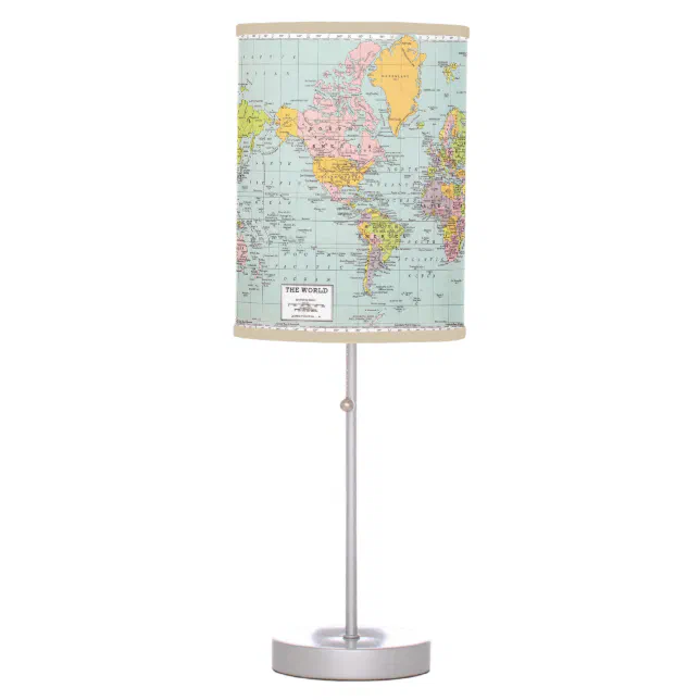 World Map Lamp | Zazzle