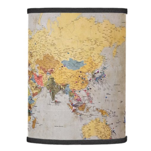 world map lamp shade | Zazzle