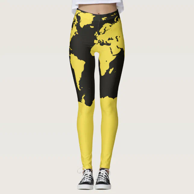 World Map Leggings | Zazzle