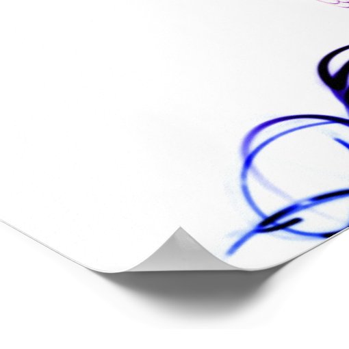 World Map Light Writing Poster | Zazzle