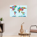 World Map Made of Geometric Shapes Poster | Zazzle