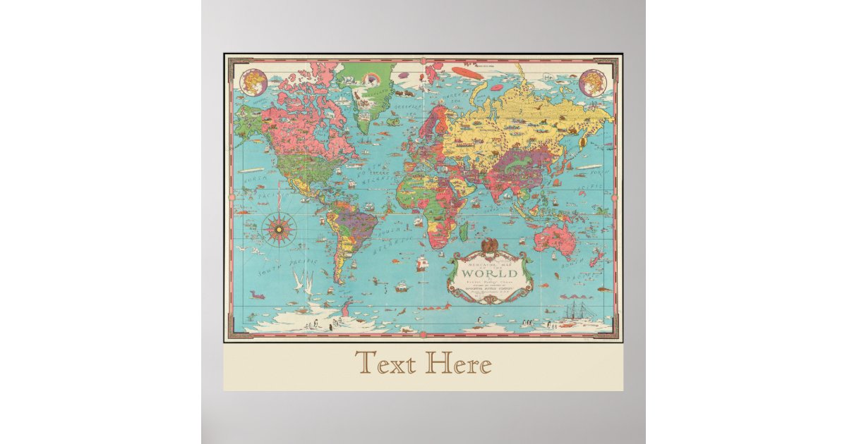 World Map Mercator Map Of The World Poster | Zazzle