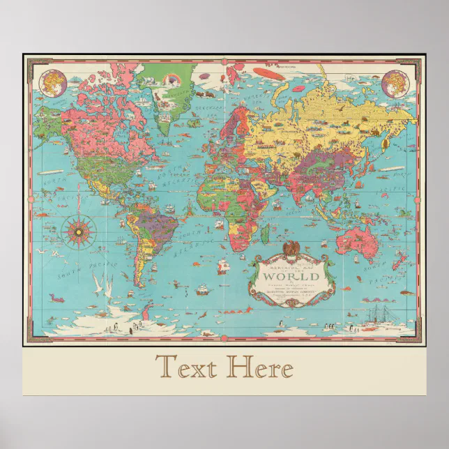 World Map Mercator Map Of The World Poster | Zazzle