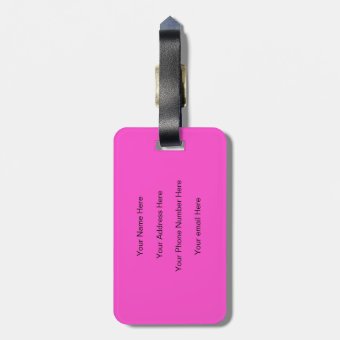 World Map Monograms Traveler Pink Gold Glitter Luggage Tag | Zazzle