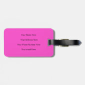 World Map Monograms Traveler Pink Gold Glitter Luggage Tag | Zazzle