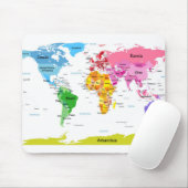 World Map Mouse Pad | Zazzle
