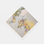 world map napkins | Zazzle