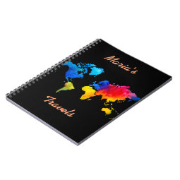 World Map. Notebook | Zazzle