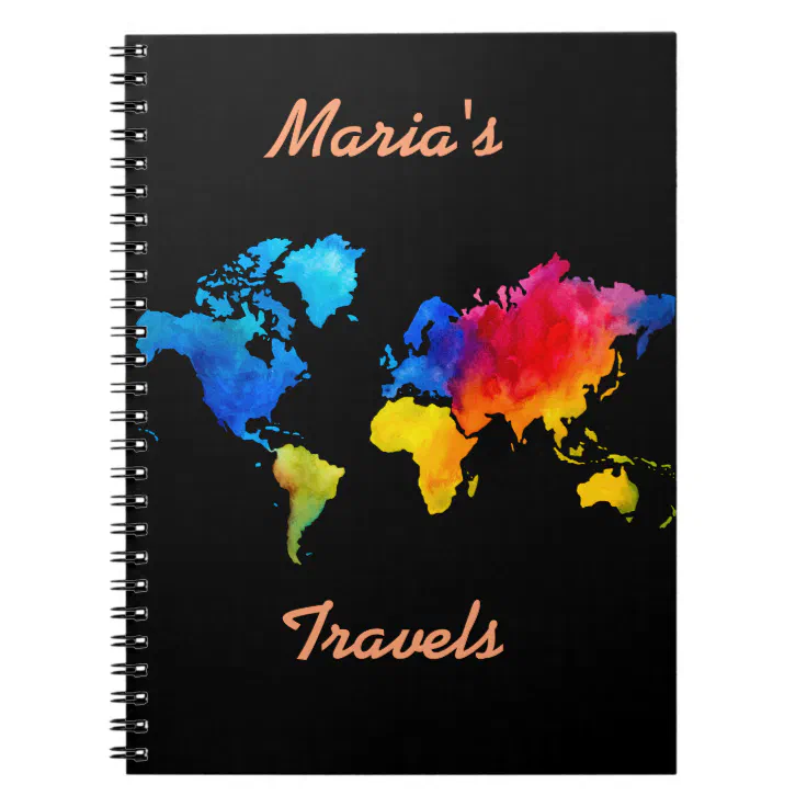 World Map. Notebook | Zazzle