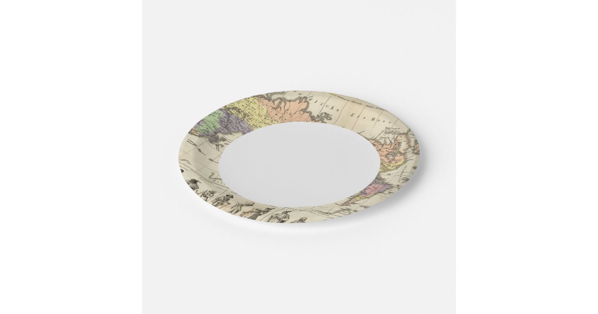 World Map of Clothing Styles Paper Plates | Zazzle