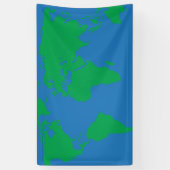 World Map of Continents Background Banner | Zazzle