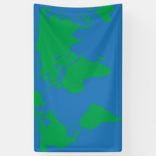 World Map of Continents Background Banner | Zazzle