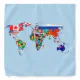 World Map of Flags Bandana | Zazzle
