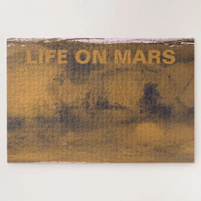 World Map of Mars Red Planet by Satellite Jigsaw Puzzle | Zazzle
