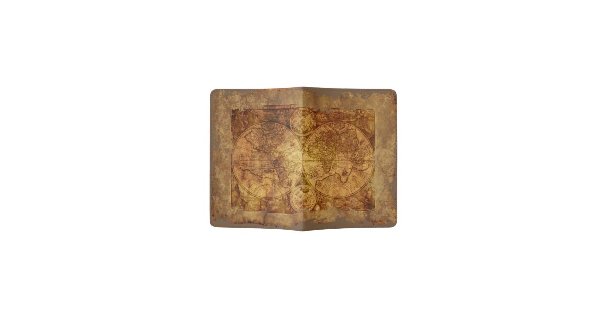 World Map Passport Holder Zazzle